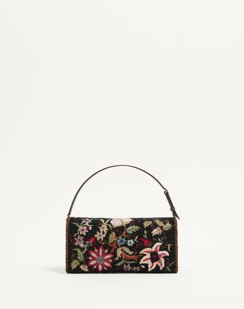 Valentino Garavani Vain Soft Embroidered Small Shoulder Bag Valentino Garavani Vain Soft Embroidered Small Shoulder Bag