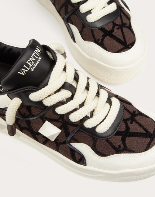 One Stud Xl Low-top Sneaker In Nappa Leather And Toile Iconographe ...