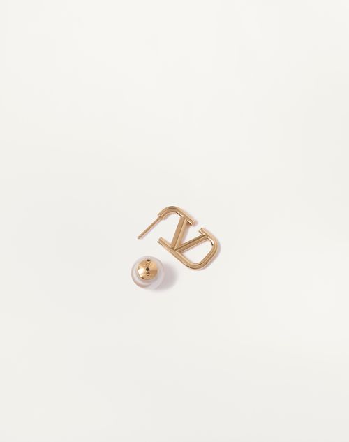 Vロゴ シグネチャー メタル X レジン ピアス for ウィメンズ Vロゴ シグネチャー メタル X レジン ピアス for ウィメンズ