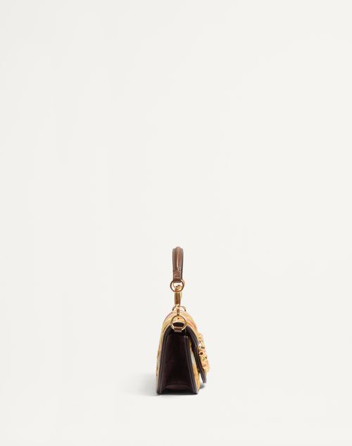 Valentino Garavani Locò Small Shoulder Bag Embroidered With Valentino Garavani Locò Small Shoulder Bag Embroidered With