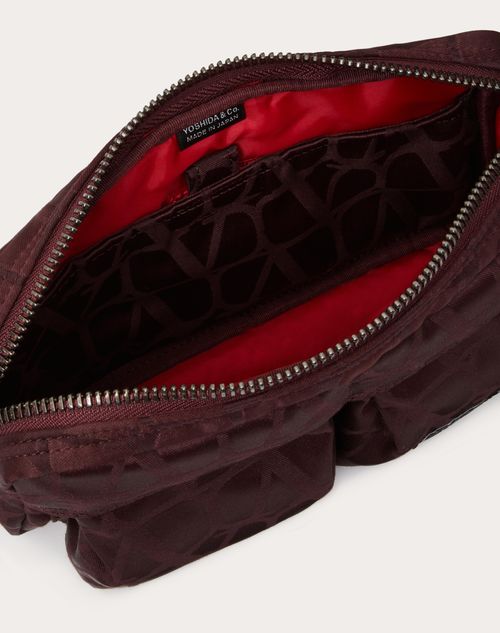 Valentino Garavani And Porter Shoulder Bag for Man in Black Valentino Garavani And Porter Shoulder Bag for Man in Black