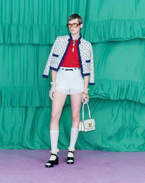 デイジーサンガロ ポルカドット ショートパンツ for ウィメンズ インチ アイボリー | Valentino JP