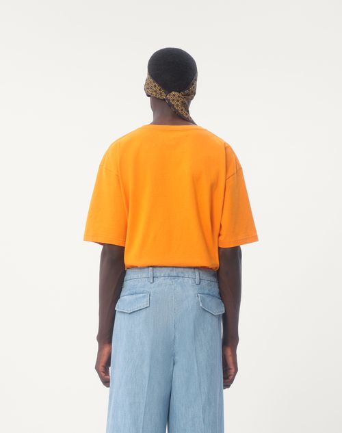 シェ ヴァレンティノプリント コットン Tシャツ for メンズ シェ ヴァレンティノプリント コットン Tシャツ for メンズ