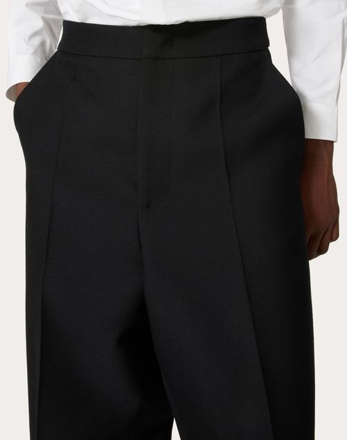Wool Pants for Man in Black | Valentino US Wool Pants for Man in Black | Valentino US
