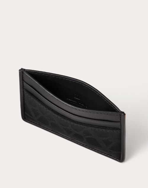 Toile Iconographe Card Holder In Technical Fabric With Leather Details ...