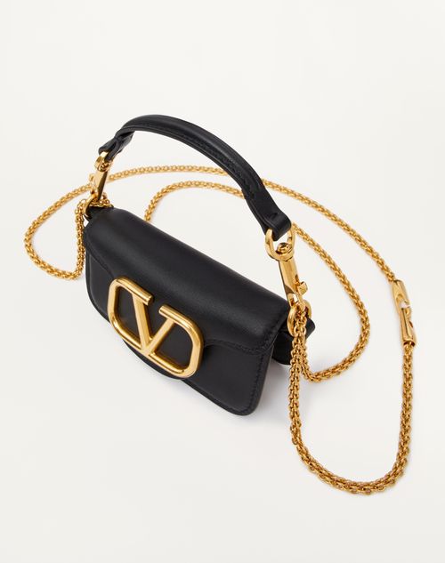 Valentino Garavani Locò Micro Bag In Calfskin Leather With Chain for ...