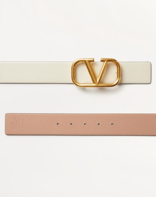 Reversible Vlogo Signature Belt In Glossy Calfskin 40 Mm for Reversible Vlogo Signature Belt In Glossy Calfskin 40 Mm for