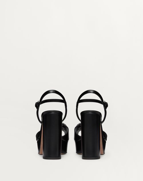 Sandal With Vlogo Signature Platform In Calfskin 115mm for Sandal With Vlogo Signature Platform In Calfskin 115mm for