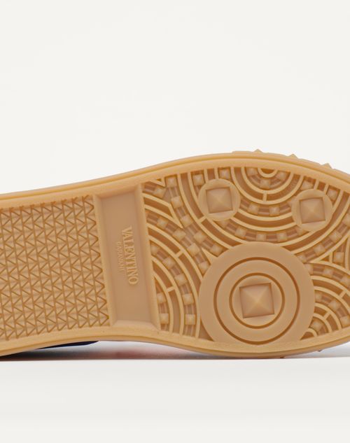 Upvillage Low Top Sneaker In Crust Leather And Nylon for Man Upvillage Low Top Sneaker In Crust Leather And Nylon for Man