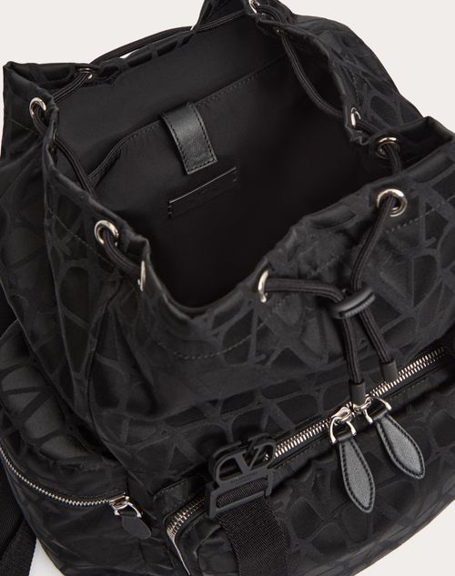 트왈 이코노그라프 테크니컬 패브릭 백팩 목적 남성 In 블랙 Valentino Kr