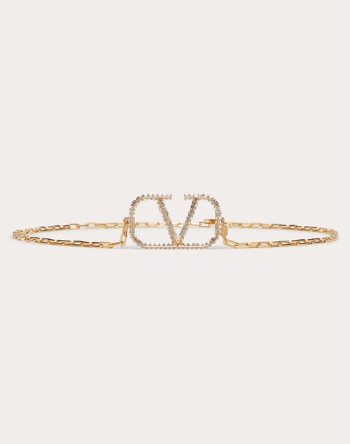Vlogo Signature Chain Belt for Woman in Gold | Valentino US