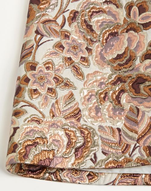 Apres L'hiver Matelasse' Rose Lurex Skirt for Woman in Latte Apres L'hiver Matelasse' Rose Lurex Skirt for Woman in Latte