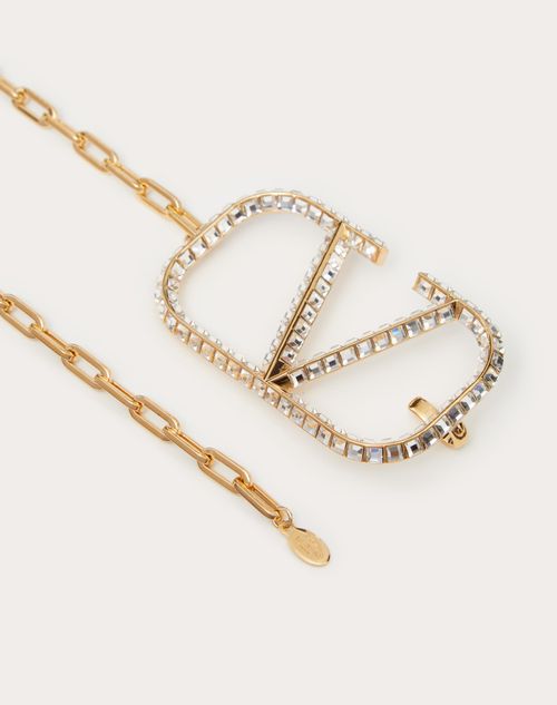 Vlogo Signature Chain Belt for Woman in Gold | Valentino US