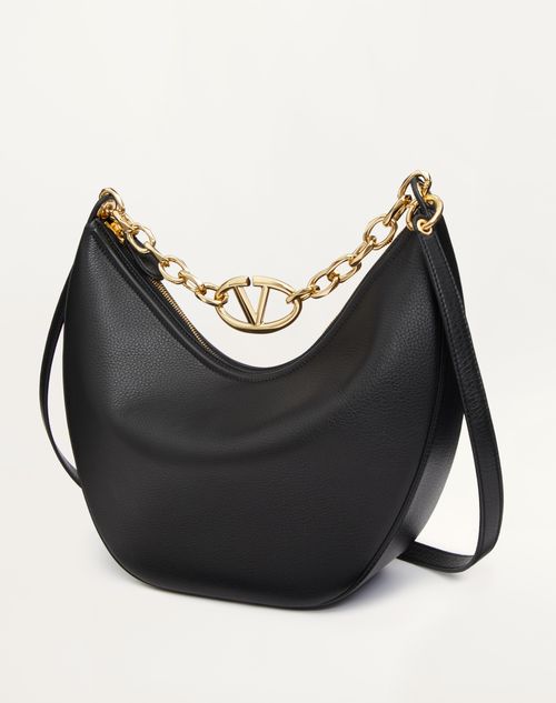Vlogo Moon Medium Grainy Calfskin Hobo Bag With Chain for Vlogo Moon Medium Grainy Calfskin Hobo Bag With Chain for