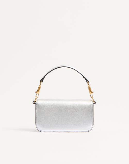 Valentino Garavani Locò Small Shoulder Bag In Laminated Calfskin With ...