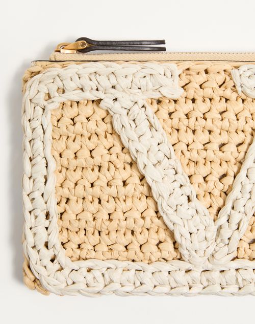 Bolso Tipo Sobre Valentino Garavani Viva Superstar De Rafia Sintética ...