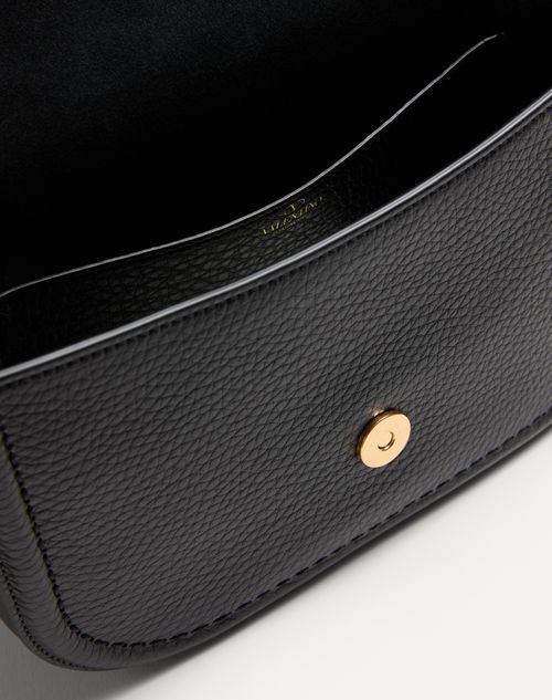 Valentino Garavani Alltime Shoulder Bag In Grainy Calfskin Valentino Garavani Alltime Shoulder Bag In Grainy Calfskin