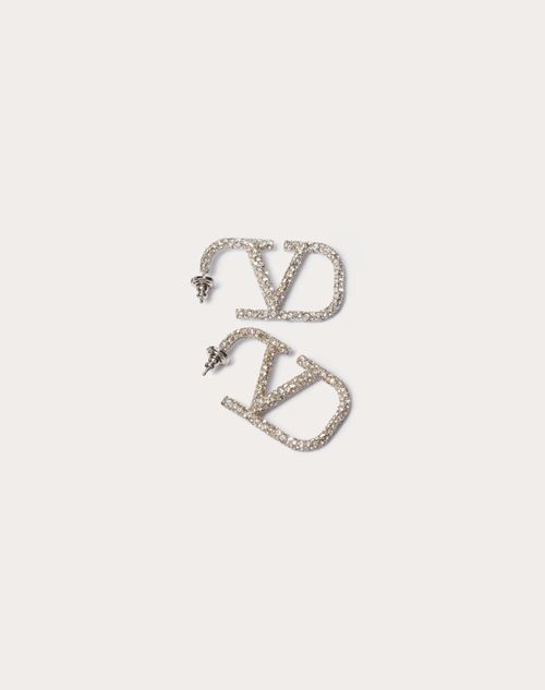 Vlogo Signature Earrings In Metal And Swarovski® Crystals. for Woman in ...