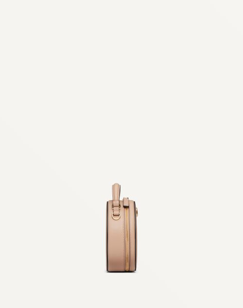 Vlogo Signature Calfskin Mini Bag for Woman in Rose Cannelle Vlogo Signature Calfskin Mini Bag for Woman in Rose Cannelle