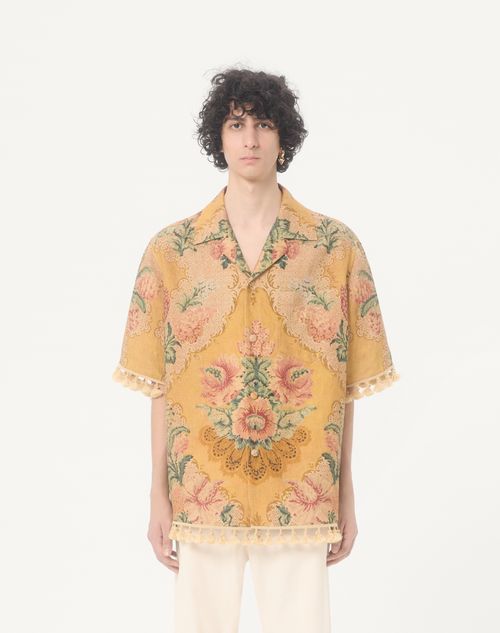 Chemise Bowling En Lin Valentino Avec Imprimé Après L'hiver pour Homme ...