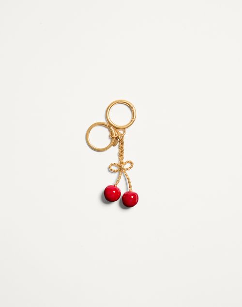 Chez Valentino Bag And Key Ring Charm In Metal And Enamel. for Woman in ...