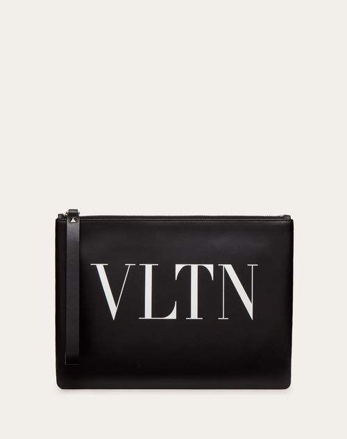 Vltn Pouch for Man in Black/white | Valentino US